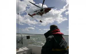 Helicopter rescue at sea