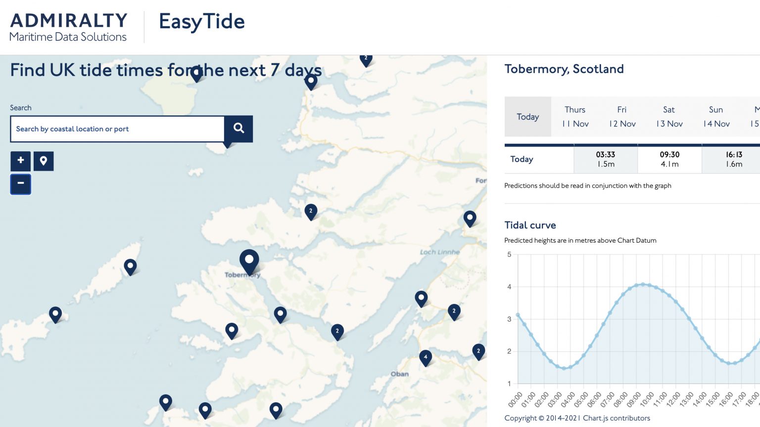 New gear: Admiralty Easytide website - Yachting Monthly