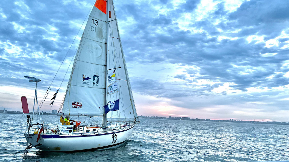 Guy Waites crosses the 2022 Golden Globe Race finish line - Yachting ...