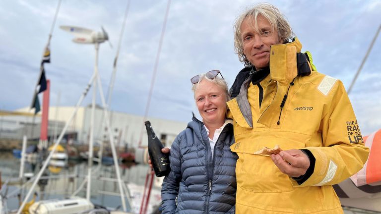 Guy Waites crosses the 2022 Golden Globe Race finish line - Yachting ...