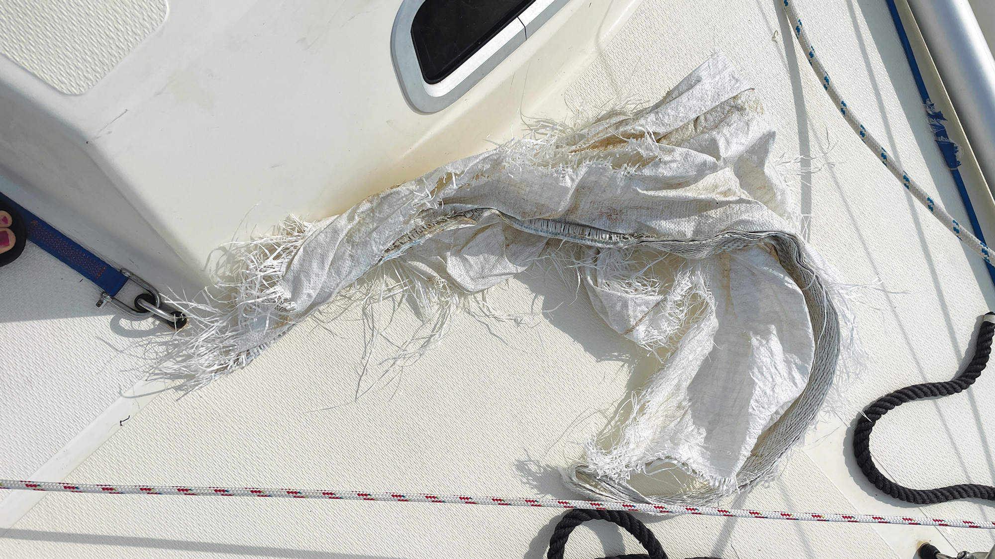 ‘An out-of-control 40ft motor cruiser reversed at speed into our stern ...