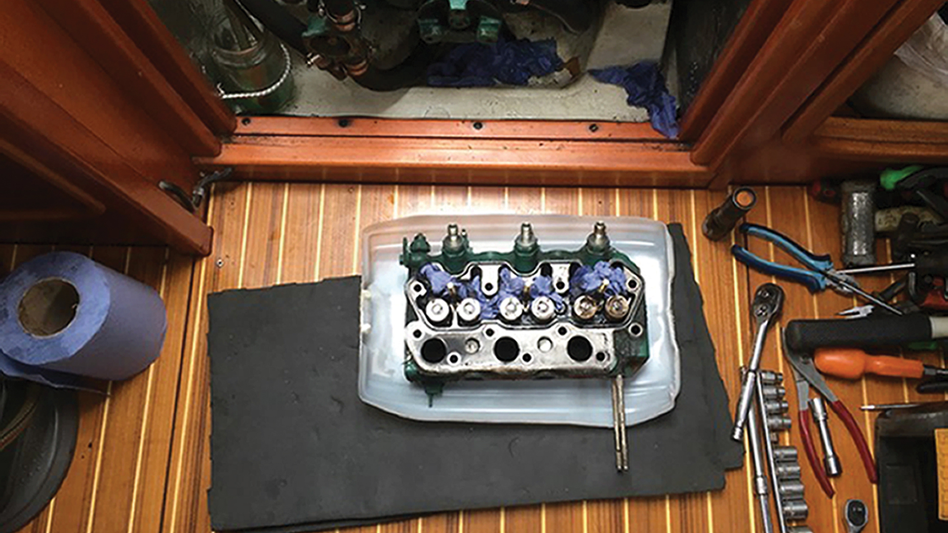 How we installed a new engine on our yacht