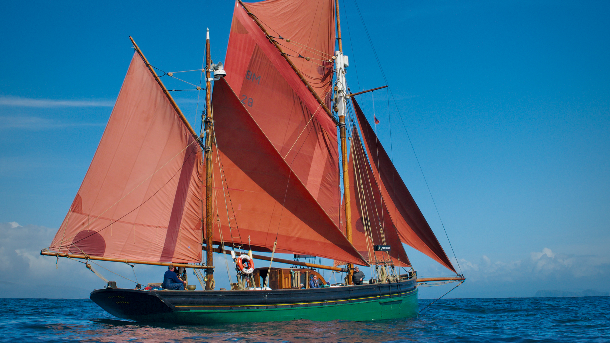 Sailing a 100 year old Brixham Sailing Trawler from Scotland to the ...