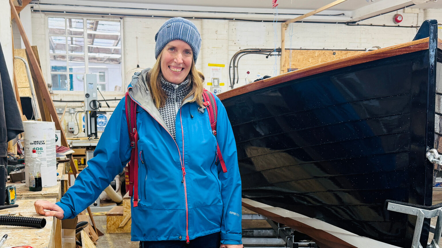 Former student Emily Stokes returns to the Boat Building Academy in ...