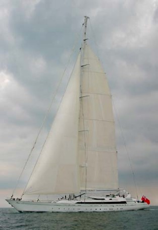First shot of Mirabella V under sail - Yachting World