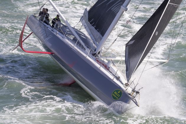 All-time record Fastnet fleet set off hard on the wind for long beat ...