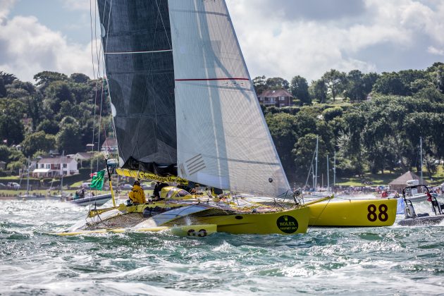 A Capella, the invincible little yellow trimaran