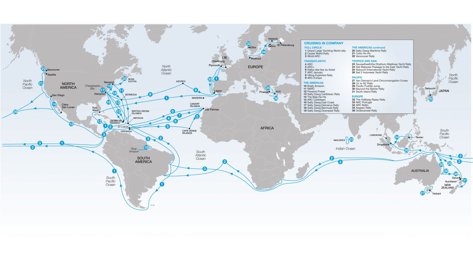 Everything you need to know about sailing rallies and cruising in ...