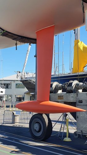 Crew rescued from upturned hull of new Farr X2 after keel loss ...