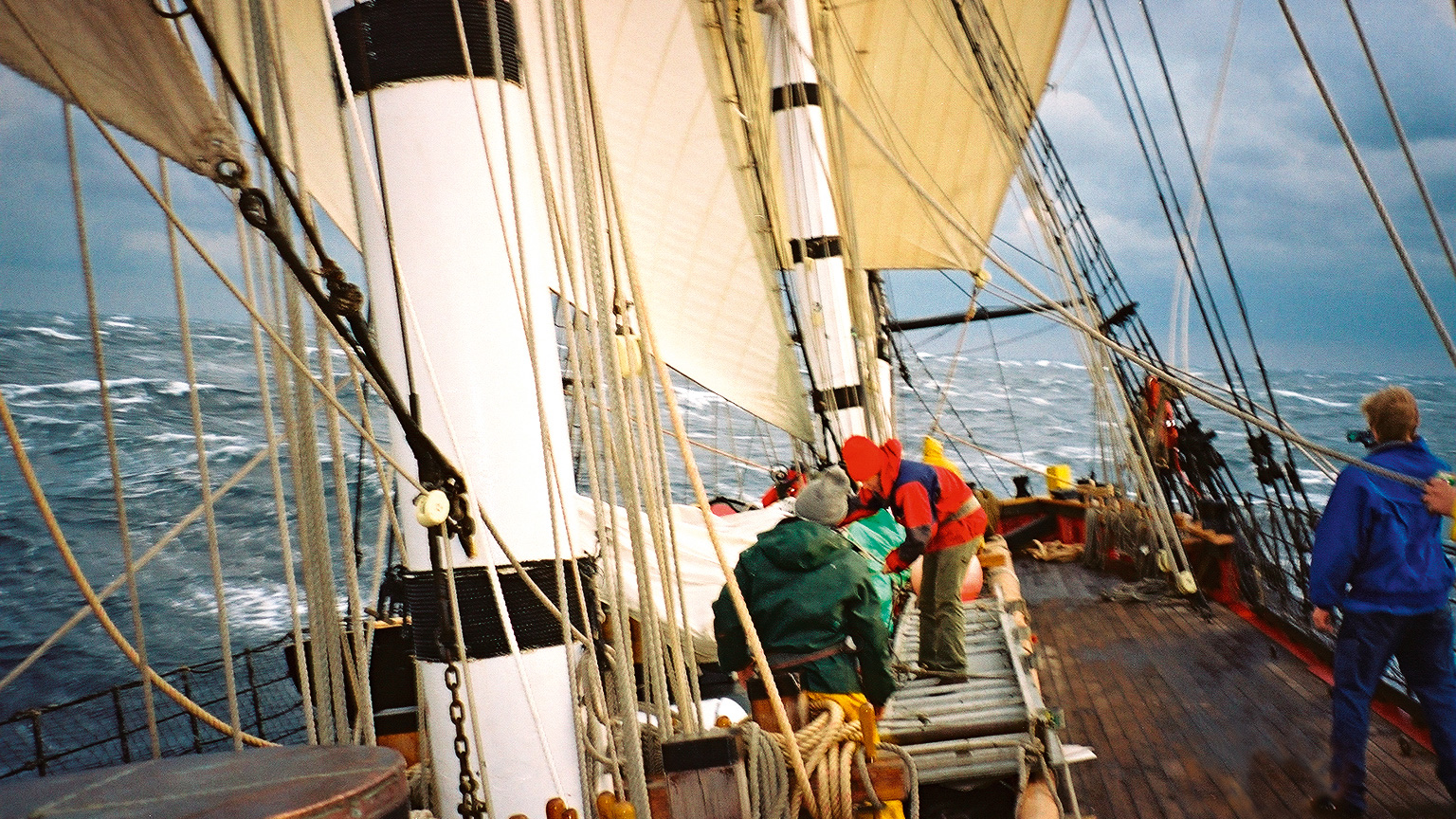 Climbing a square rigger mast in the heart of a storm - Yachting World