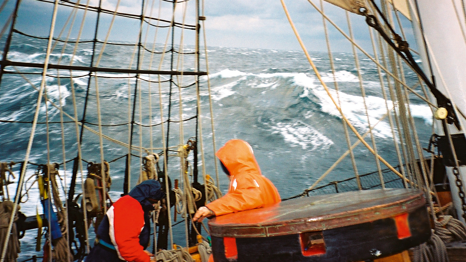 Climbing a square rigger mast in the heart of a storm - Yachting World