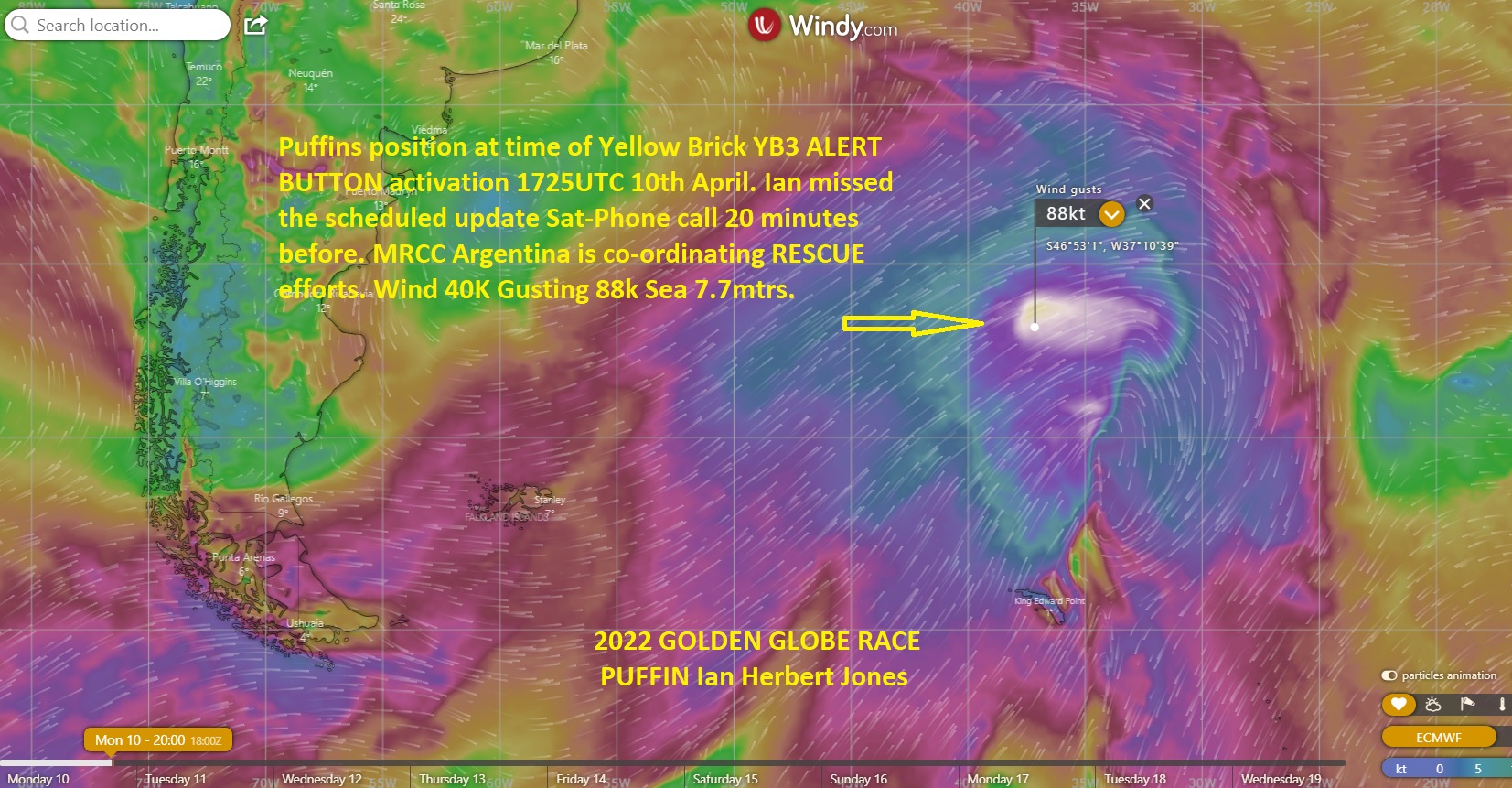 BREAKING: Golden Globe Race skipper activates EPIRB in 80-knot storm ...