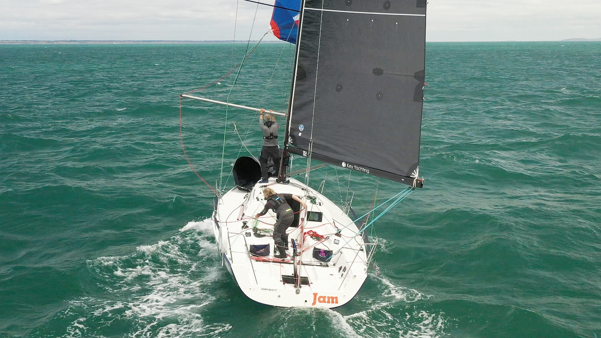 Double handed sailing skills: gybing symmetric spinnakers - Top Cruise ...