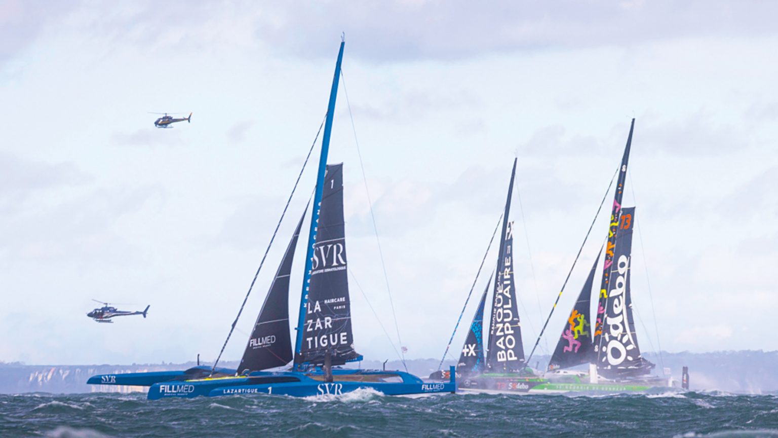 Six solo skippers ready to race 100ft foiling multihulls around the ...