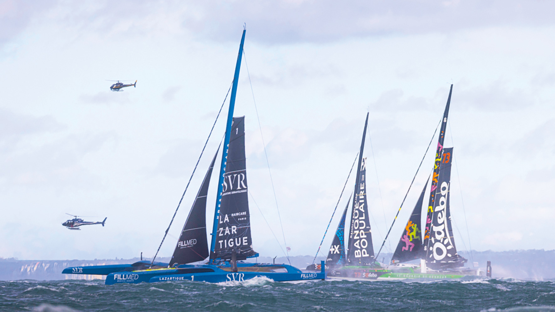 Six solo skippers ready to race 100ft foiling multihulls around the ...