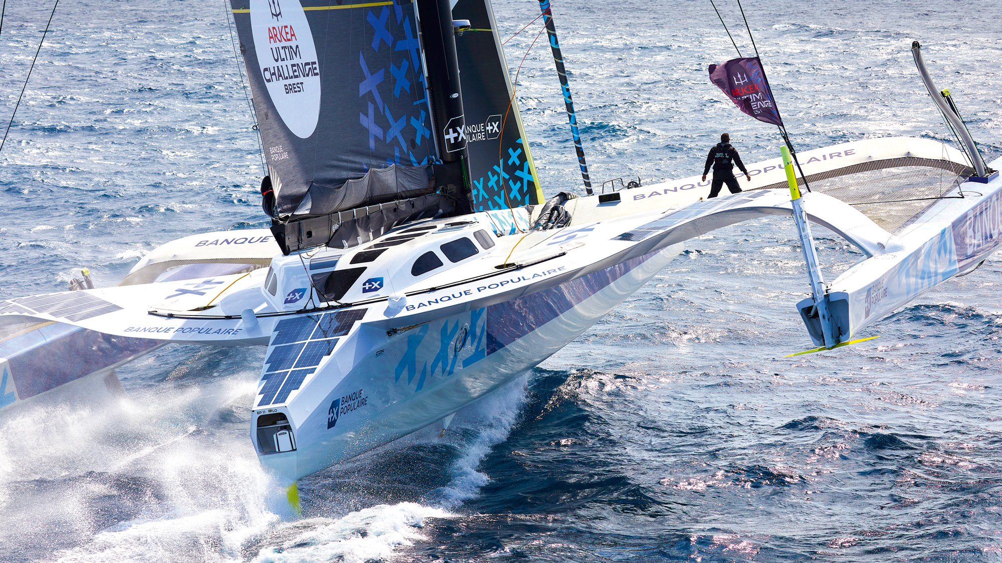 Six solo skippers ready to race 100ft foiling multihulls around the ...