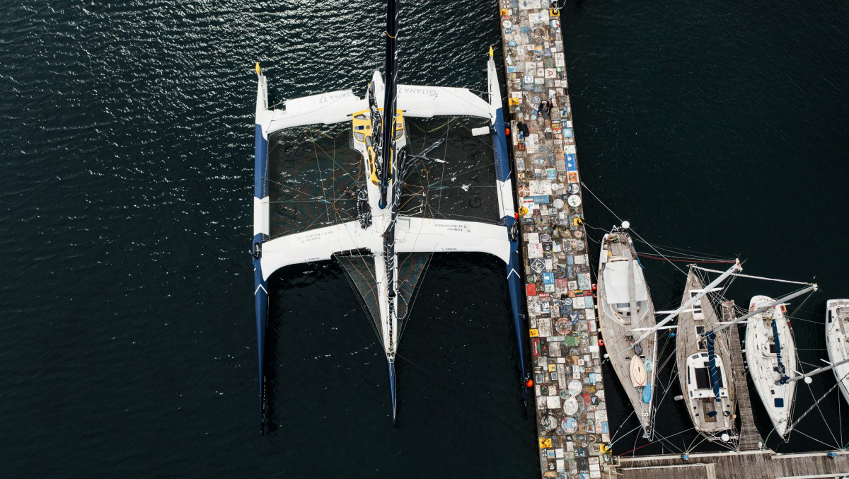 Caudrelier wins first ever solo round the world race in foiling Ultim