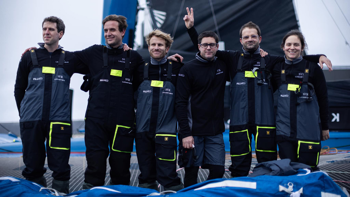 Thomas Coville’s Sodebo and Francois Gabart’s SVR-Lazartigue attempting ...