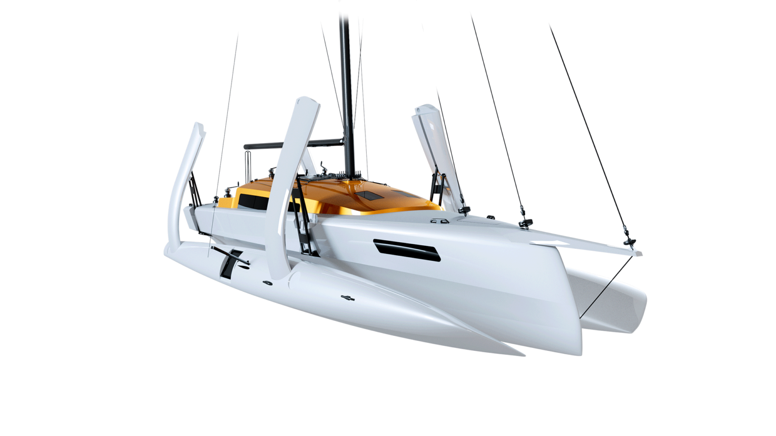 White Tip Yachts Cape-WT10: Performance trimaran with folding wings for ...