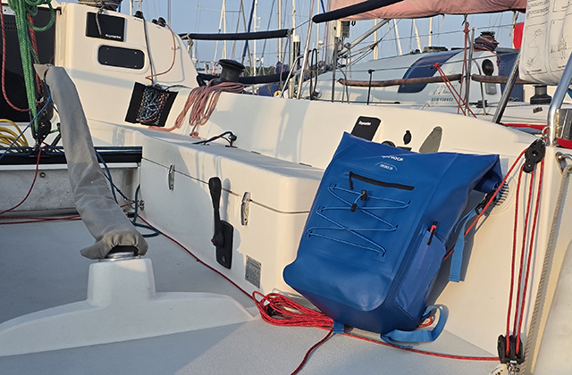Spinlock Explorer 35L Roll-Top Dry Bag Review - A serendipitous blue hue - Yachting World