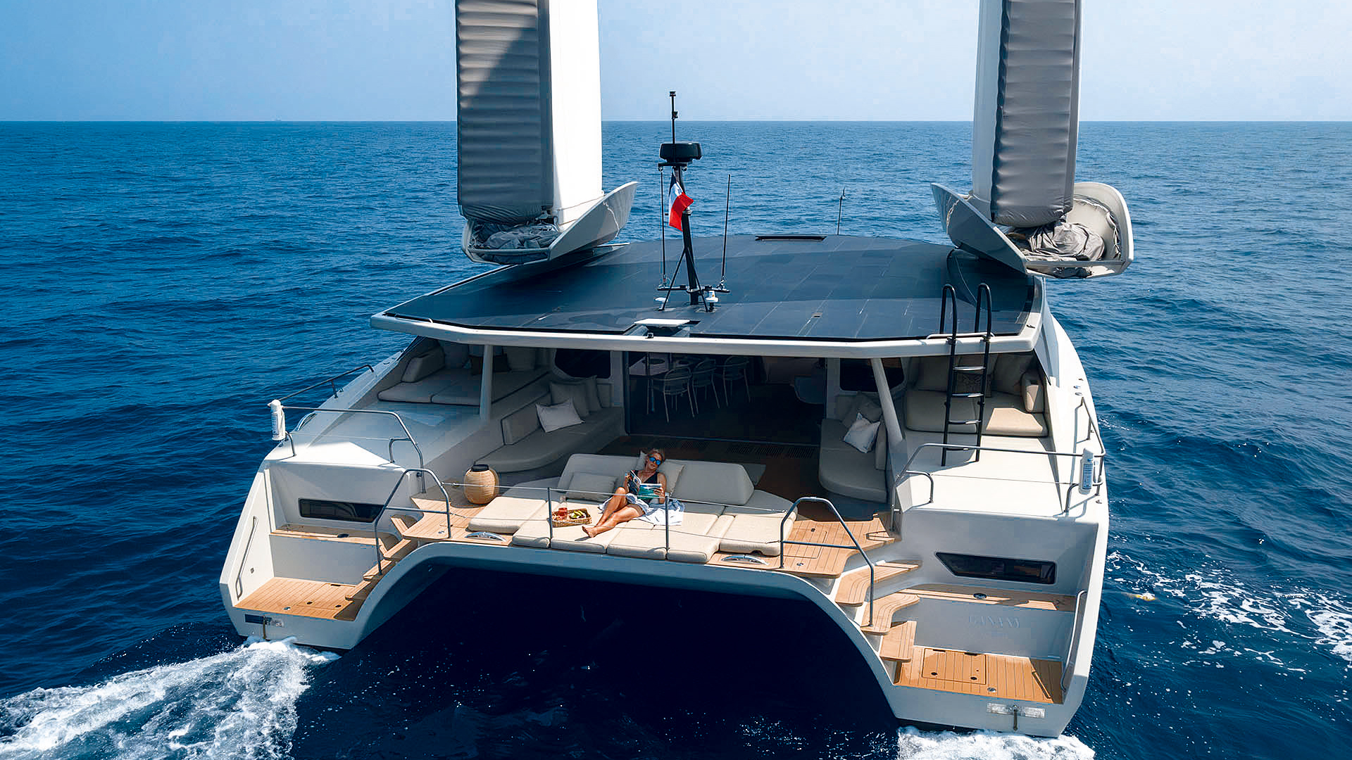 MODX: An electric 70ft catamaran with inflatable wingsails!