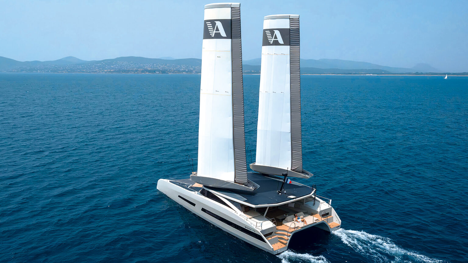 MODX: An electric 70ft catamaran with inflatable wingsails!