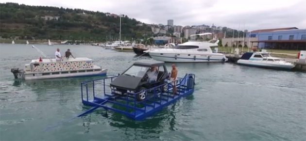 Turn your car into a boat! Turkish engineer builds Drive on Water ...