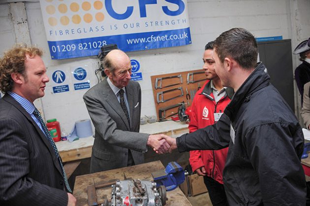Duke of Kent visits Cornwall's growing marine industry - YBW