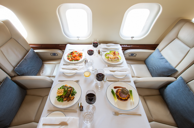 Drinking wine on a private jet - Decanter