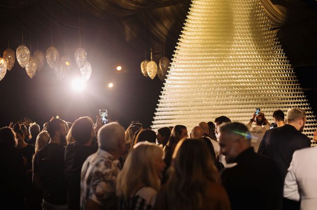 Champagne glass pyramid sets new world record - Decanter