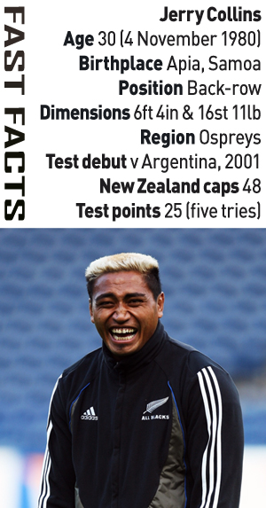 Jerry Collins - Ospreys and New Zealand - Rugby World