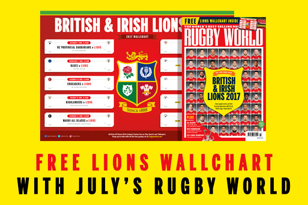 What's inside the July 2017 edition of Rugby World magazine