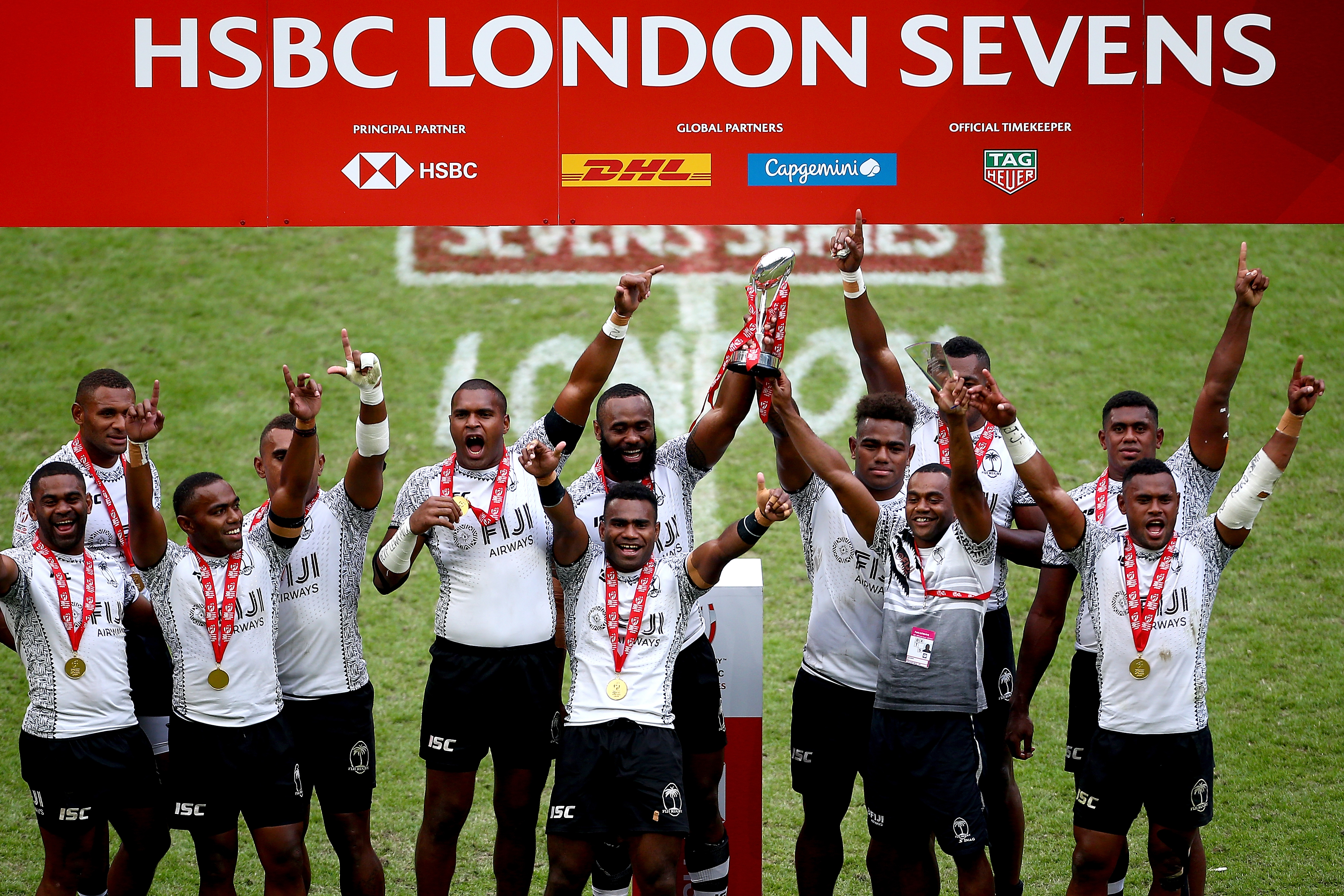 Fiji home in on Sevens World Series title after winning in London