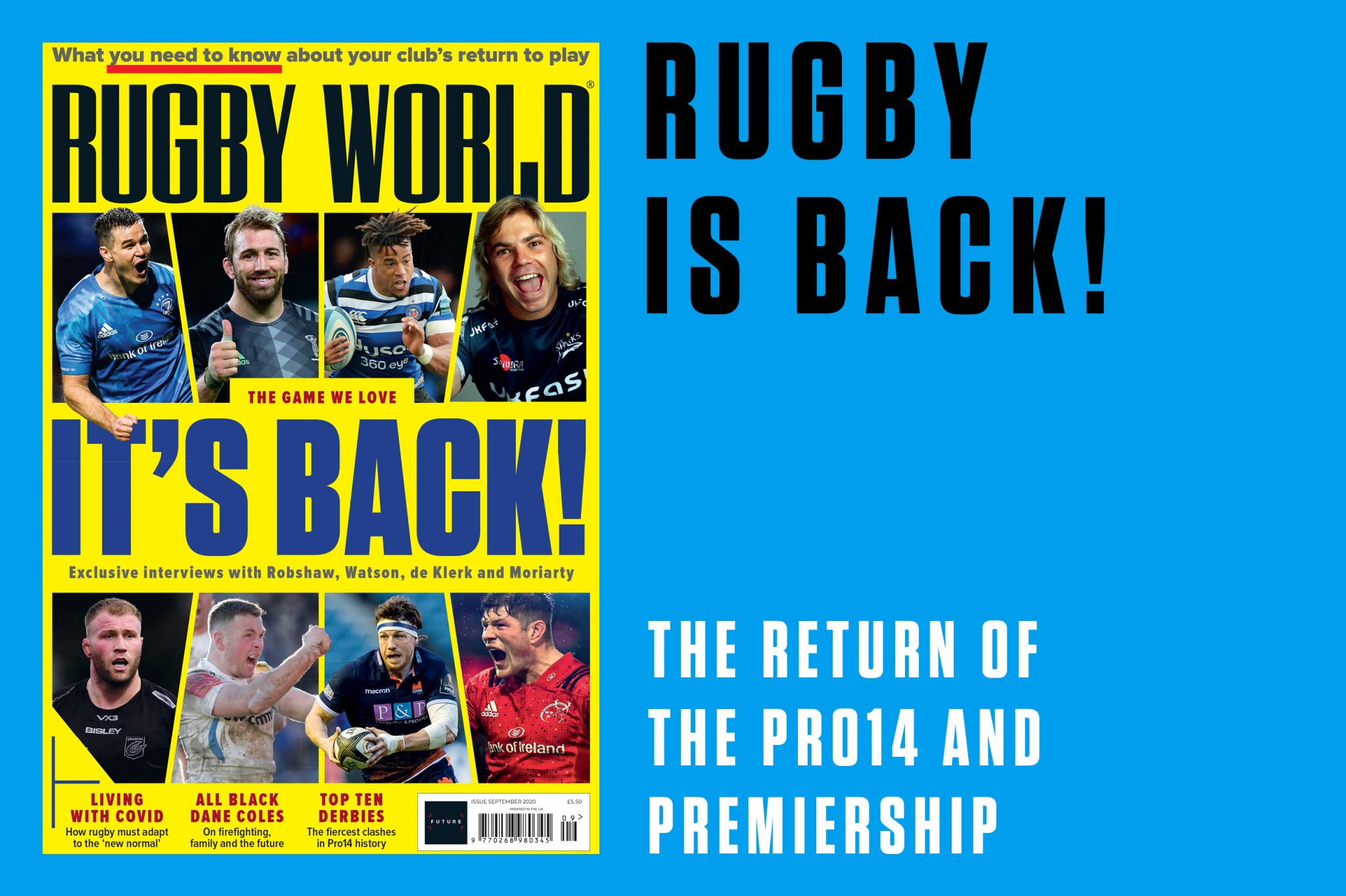 Celebrate rugby’s return with the new issue of Rugby World magazine