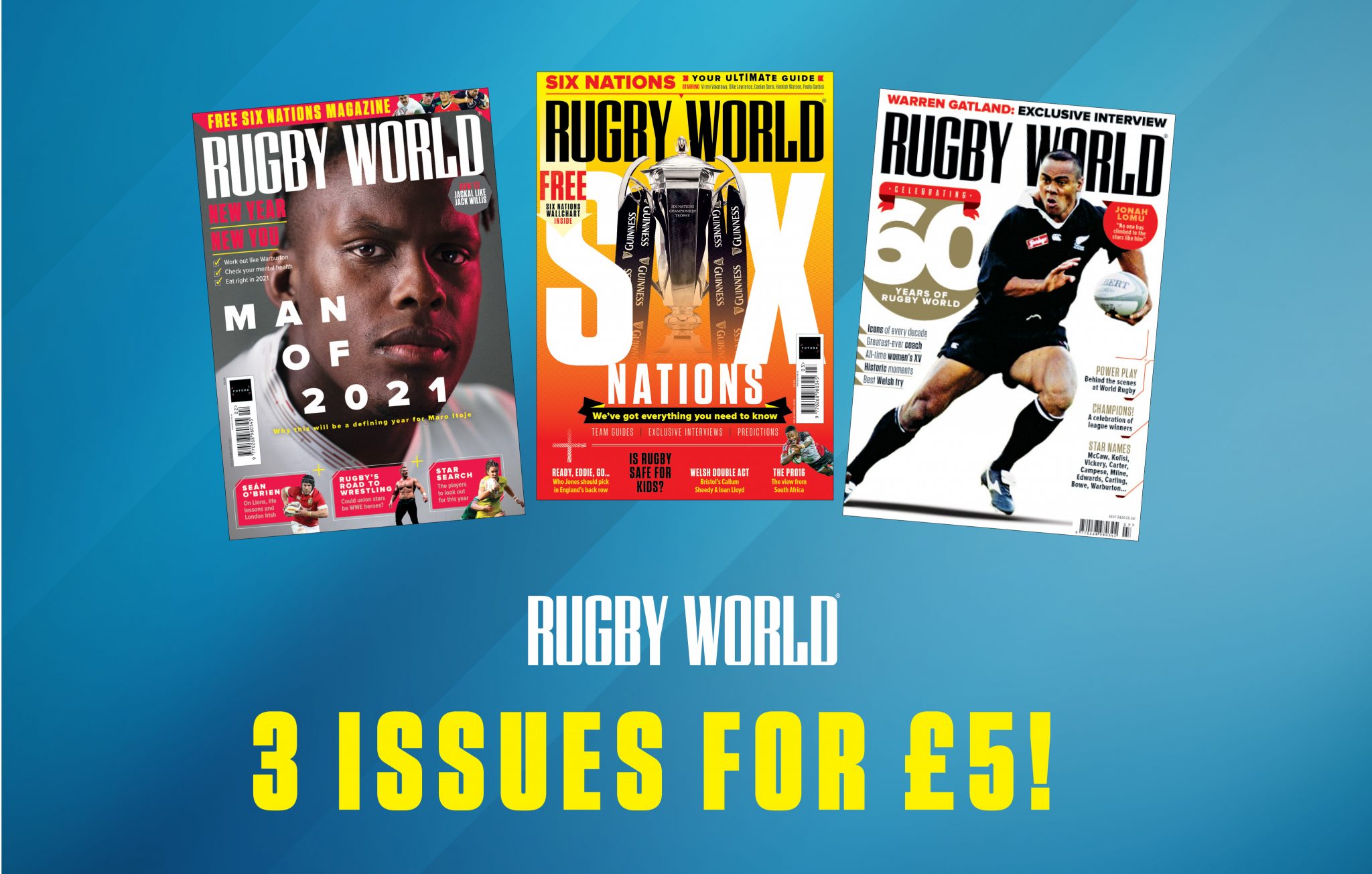 Special Offer: Three issues of Rugby World magazine for £5
