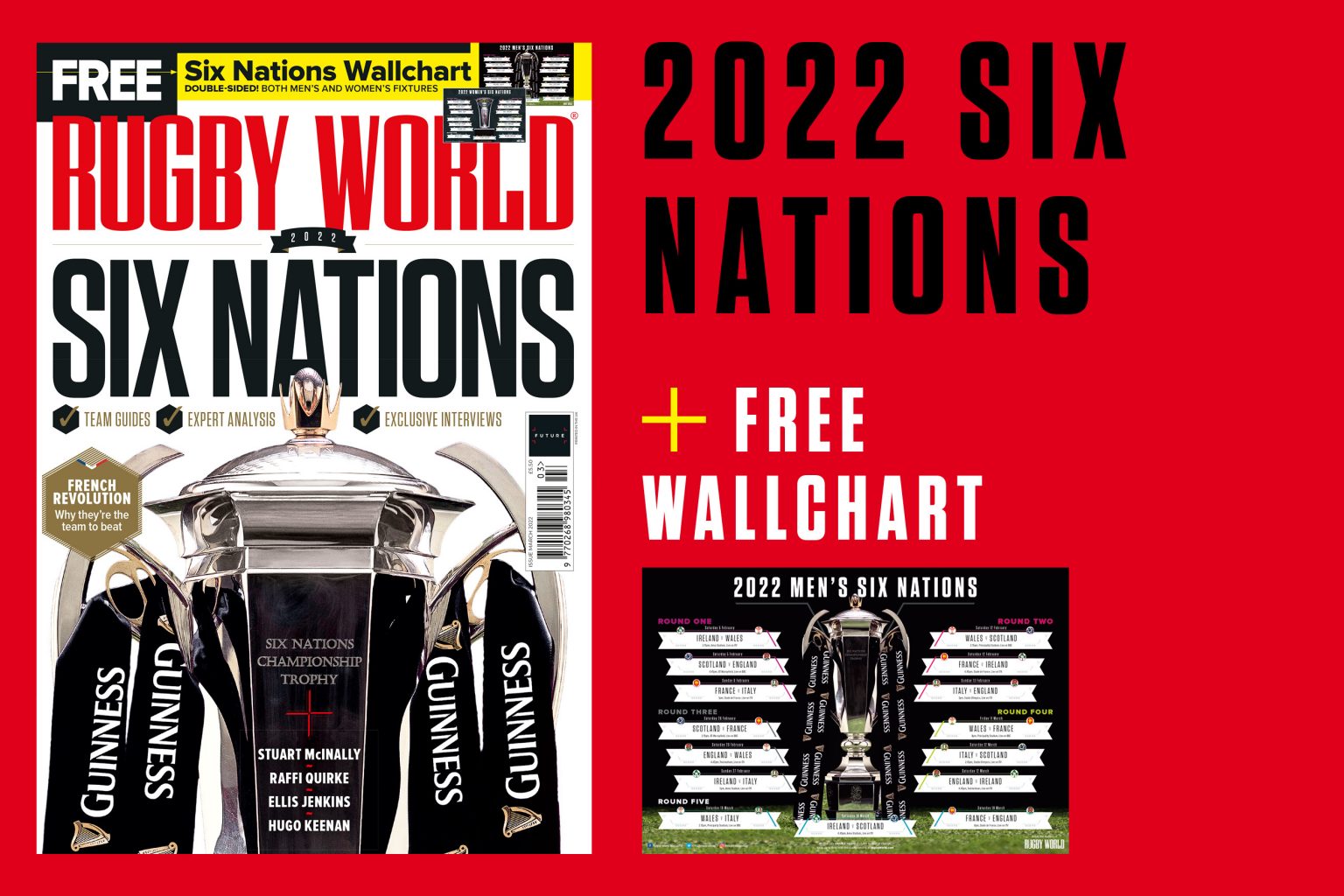 FREE Six Nations wallchart with the new Rugby World - Rugby World