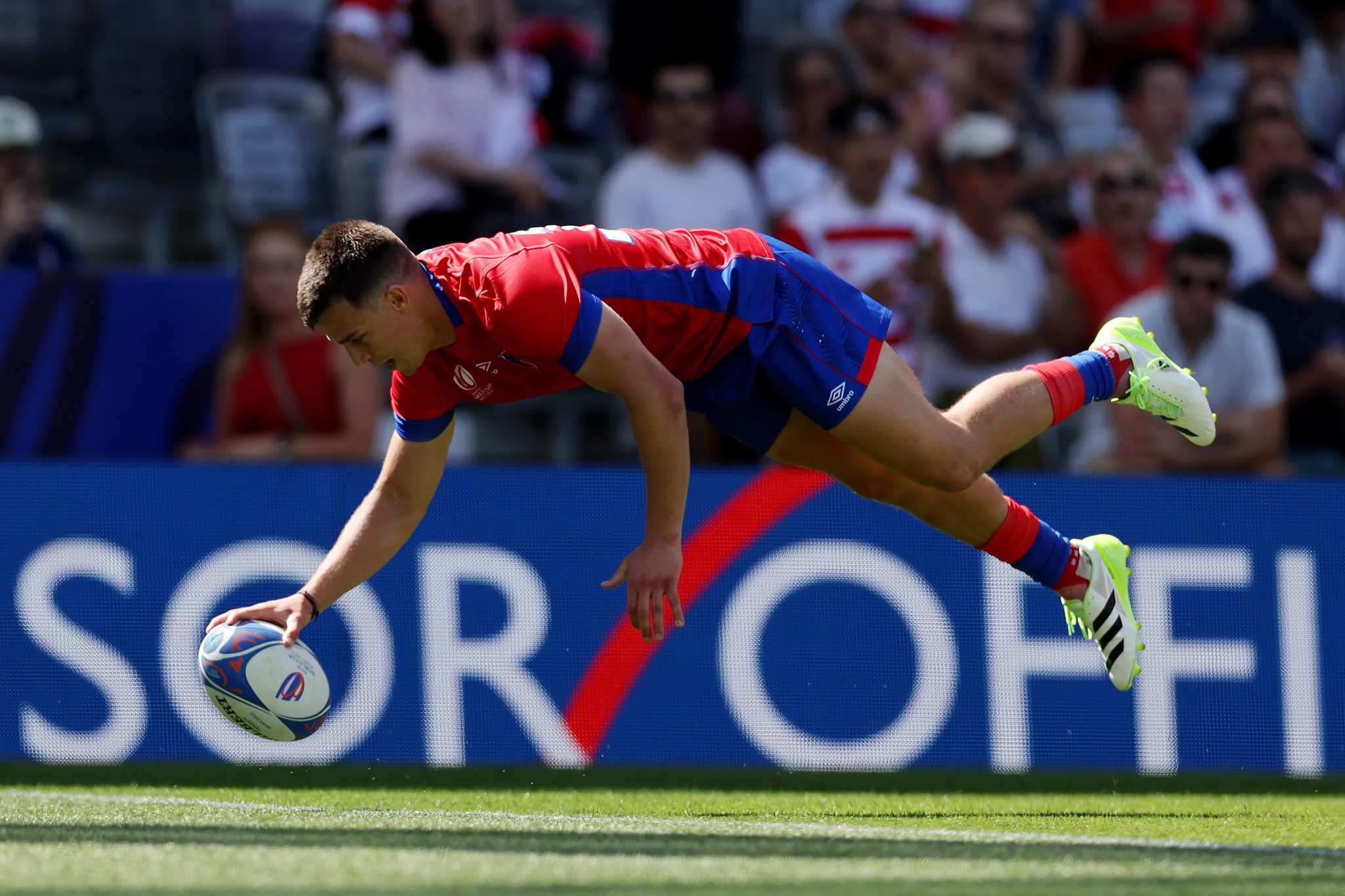 Chile score their first Rugby World Cup try in Toulouse