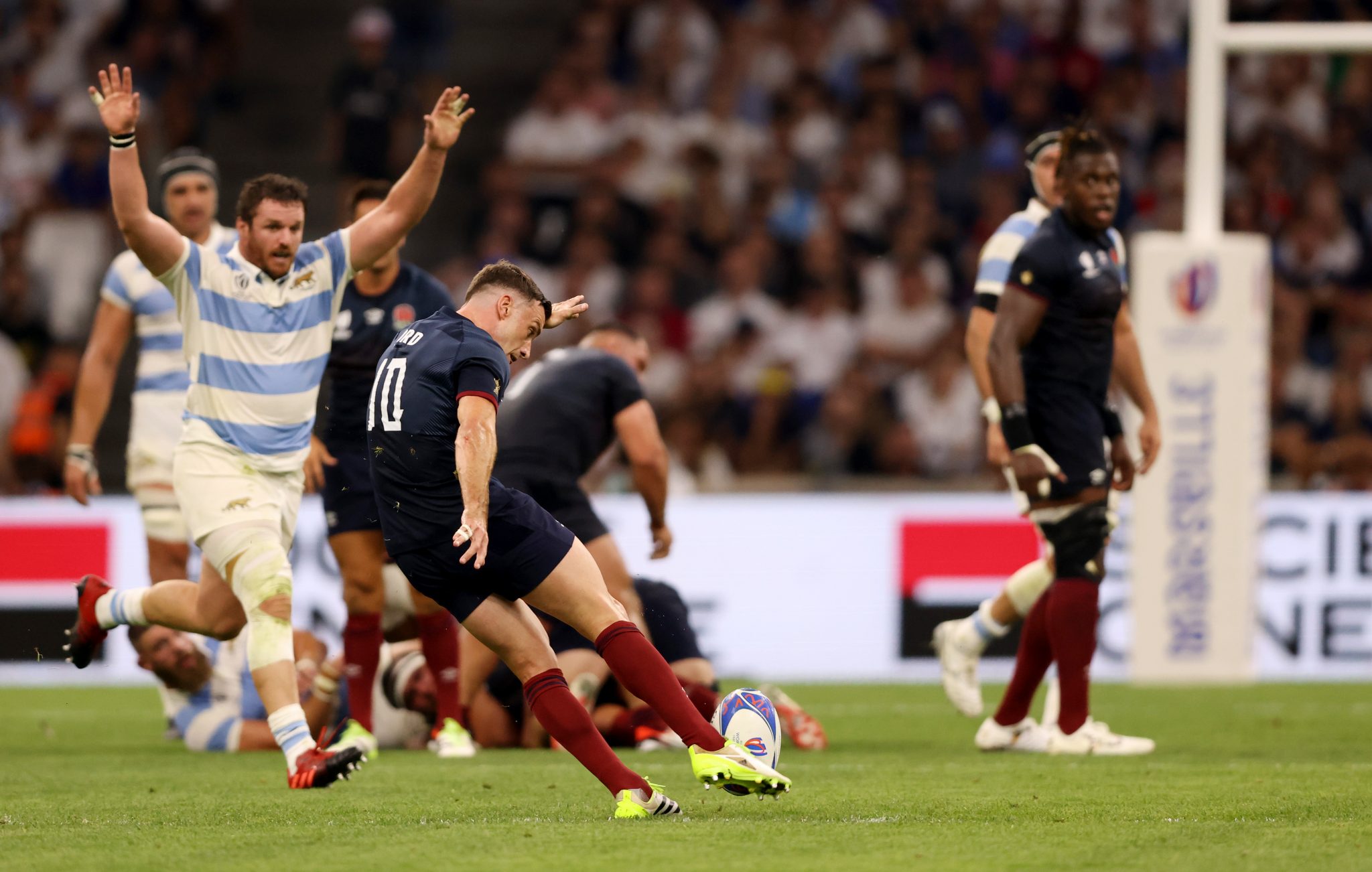 George Ford nails THREE drop-goals in just ten minutes for England