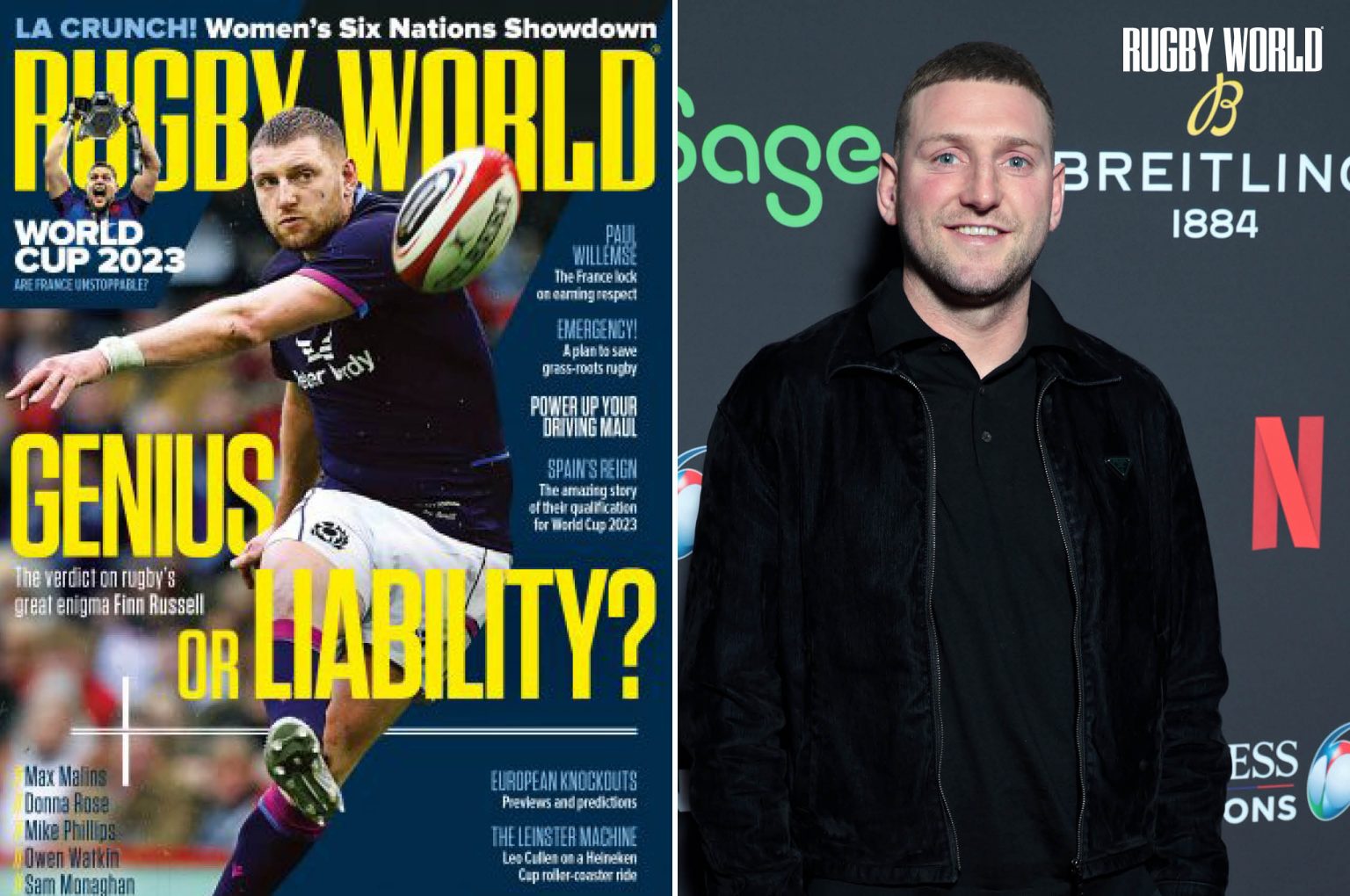 Rugby World Finn Russell cover in first episode of Netflix's Full Contact