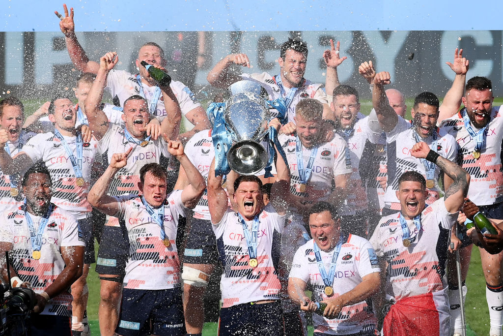 Who are the last five winners of the Gallagher Premiership?