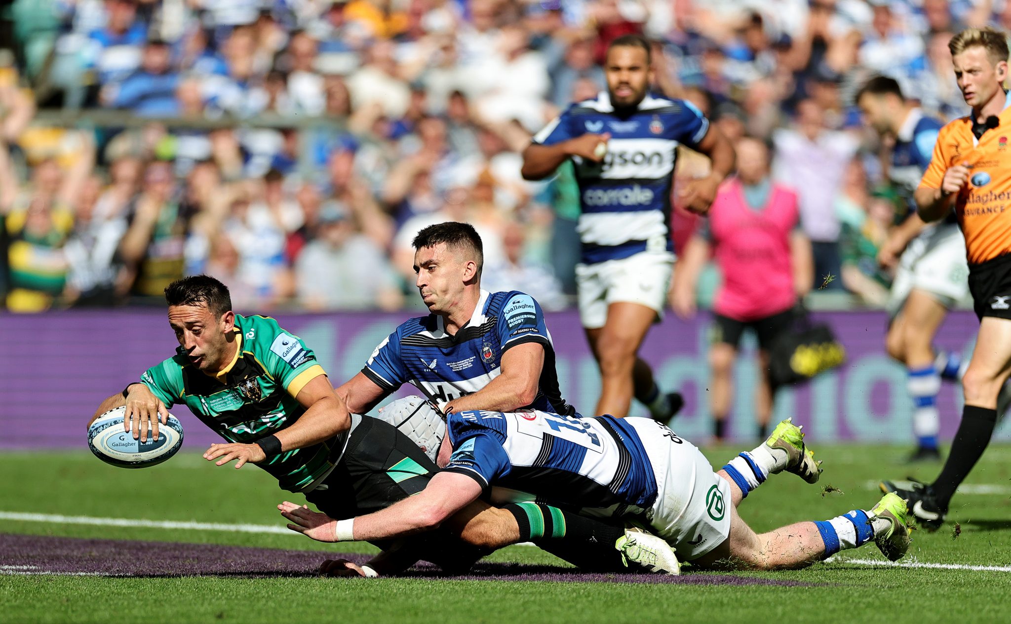 Who won the Premiership Rugby final between Northampton and Bath?
